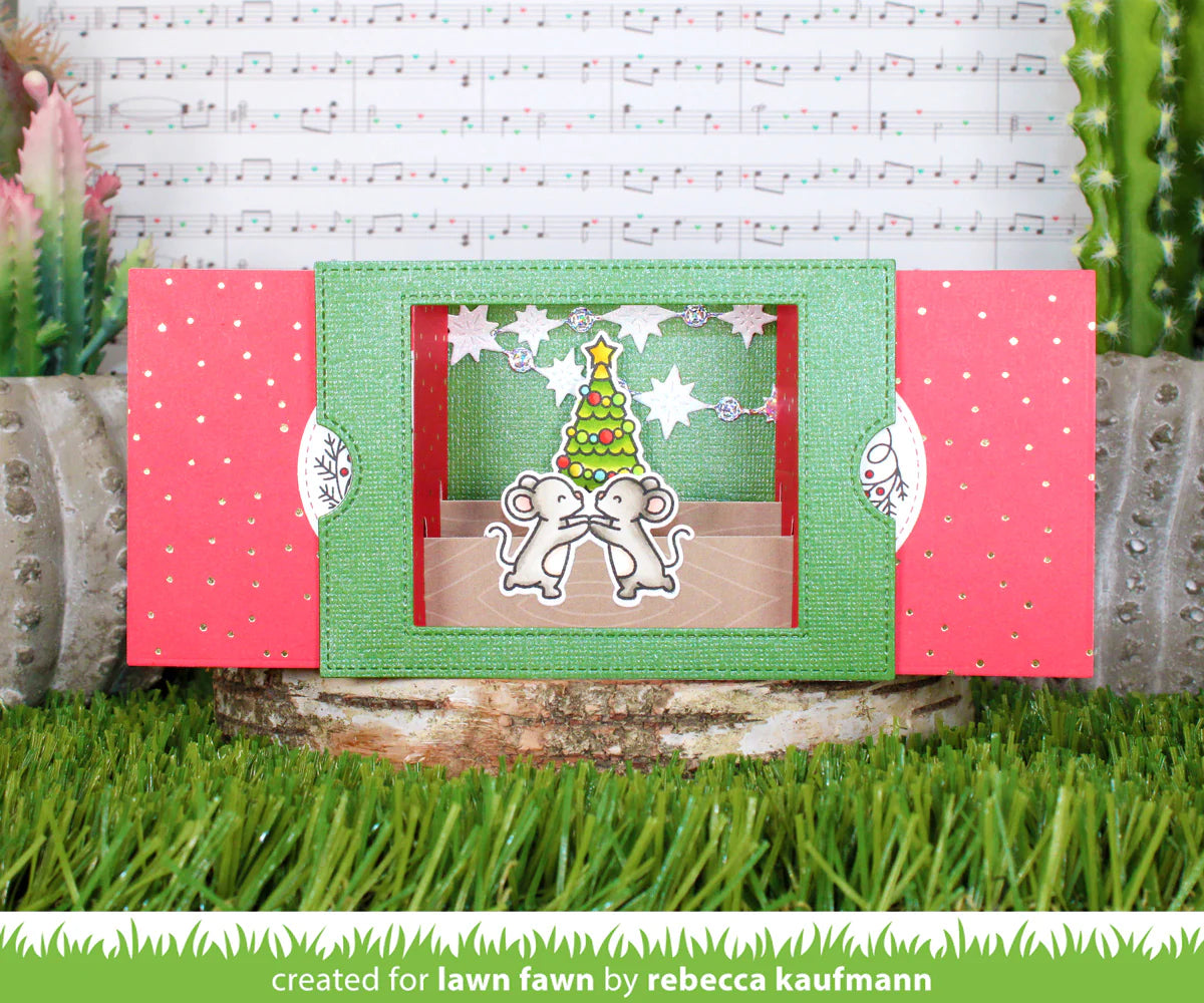 Lawn Fawn - sparkle garland borders - lawn cuts | Design Creative Bling